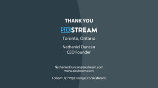 Six stream pitchdeck | PDF