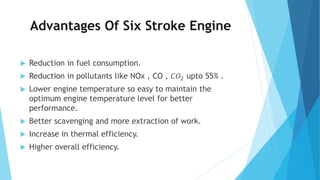 Six stroke engine | PPTX