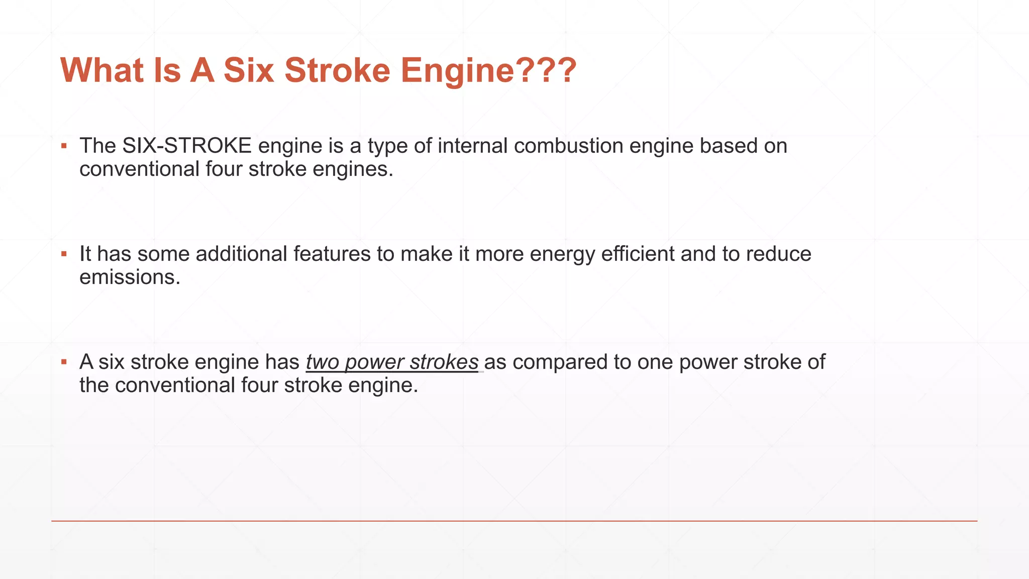 Six Stroke Engine PPT | PDF