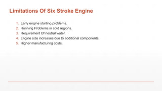 Six Stroke Engine PPT | PDF