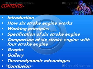 Six stroke engine ppt | PPTX