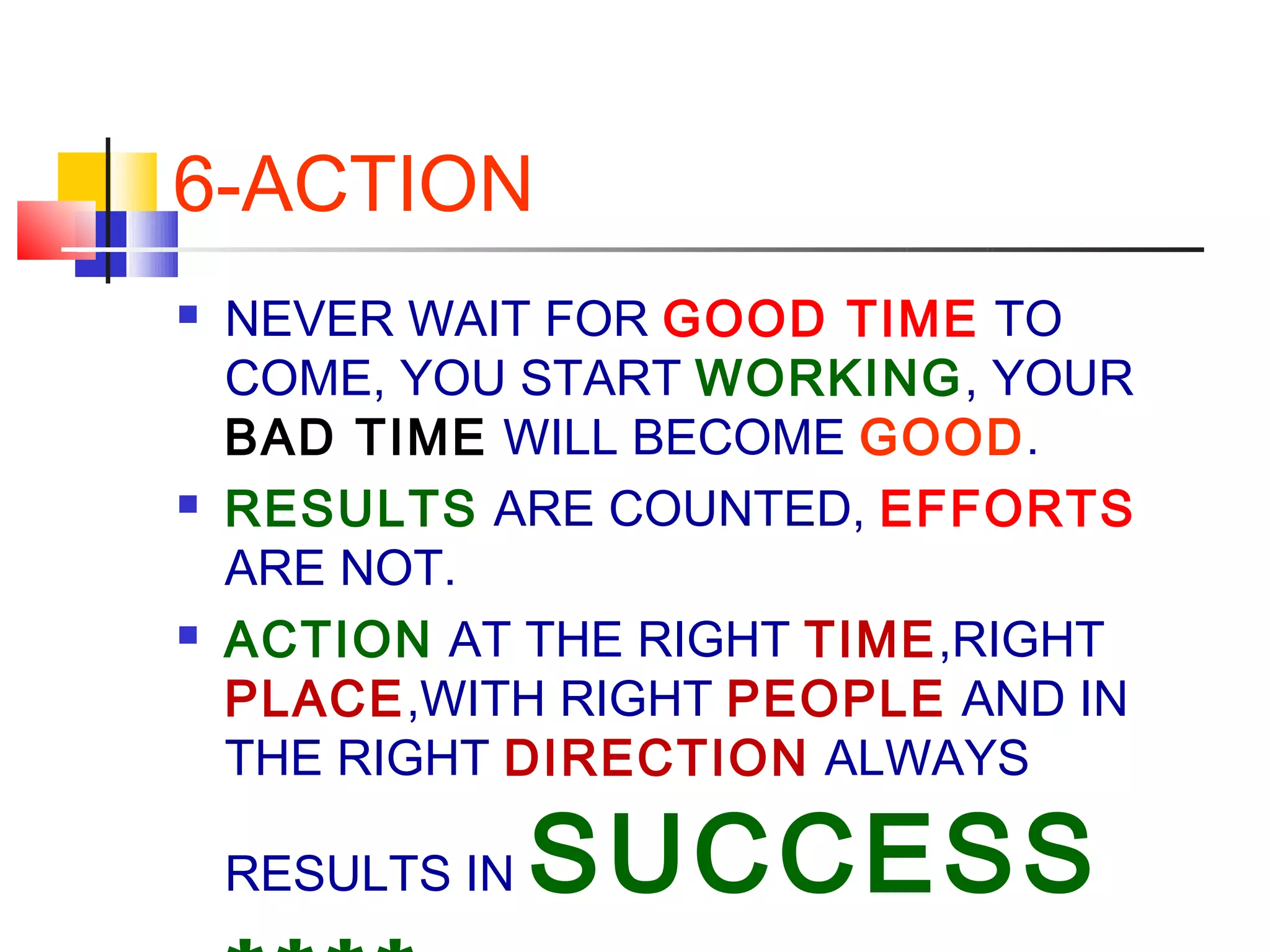 Six success mantra | PPT