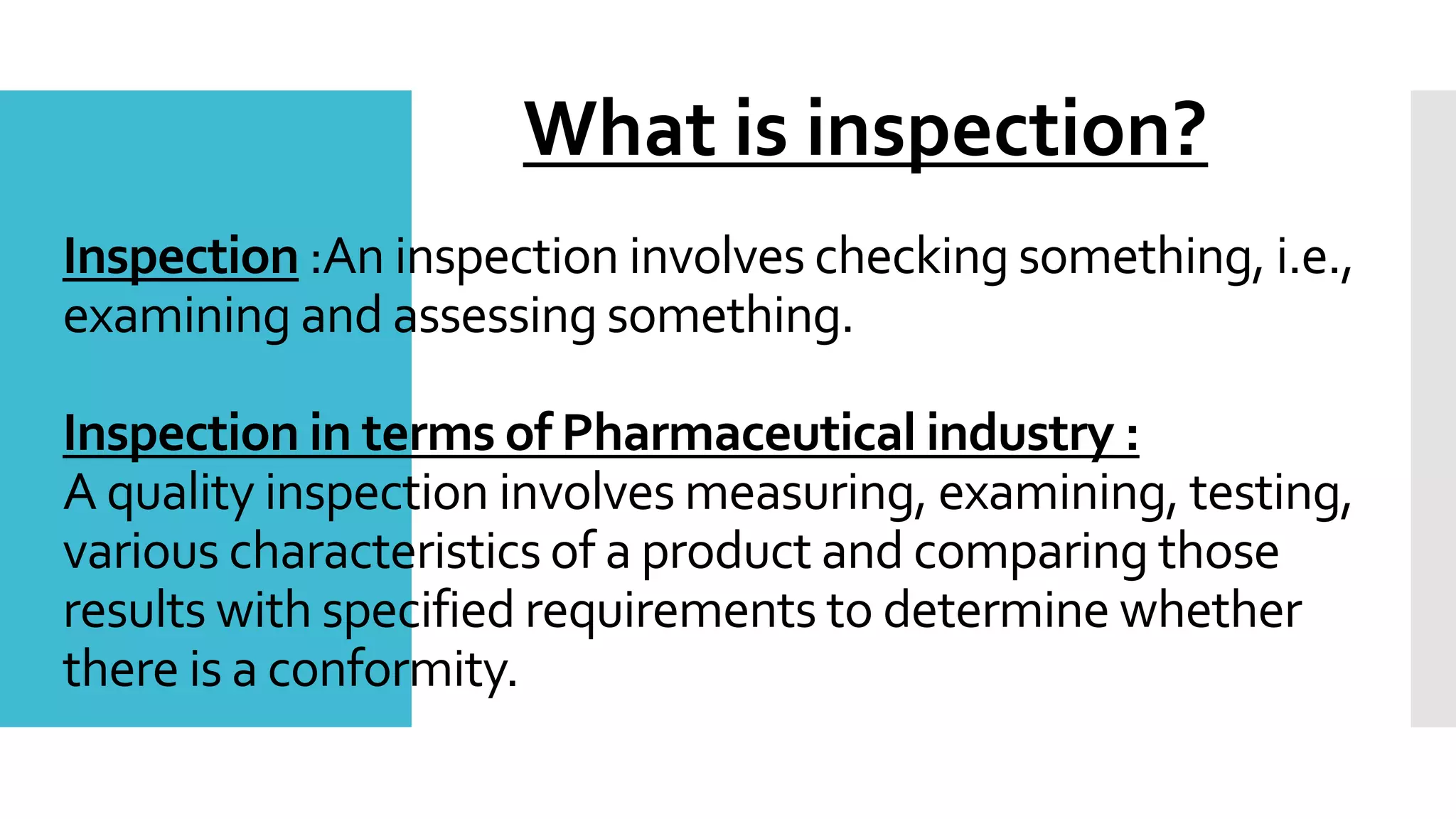 Six system of inspection quality assurance | PPTX