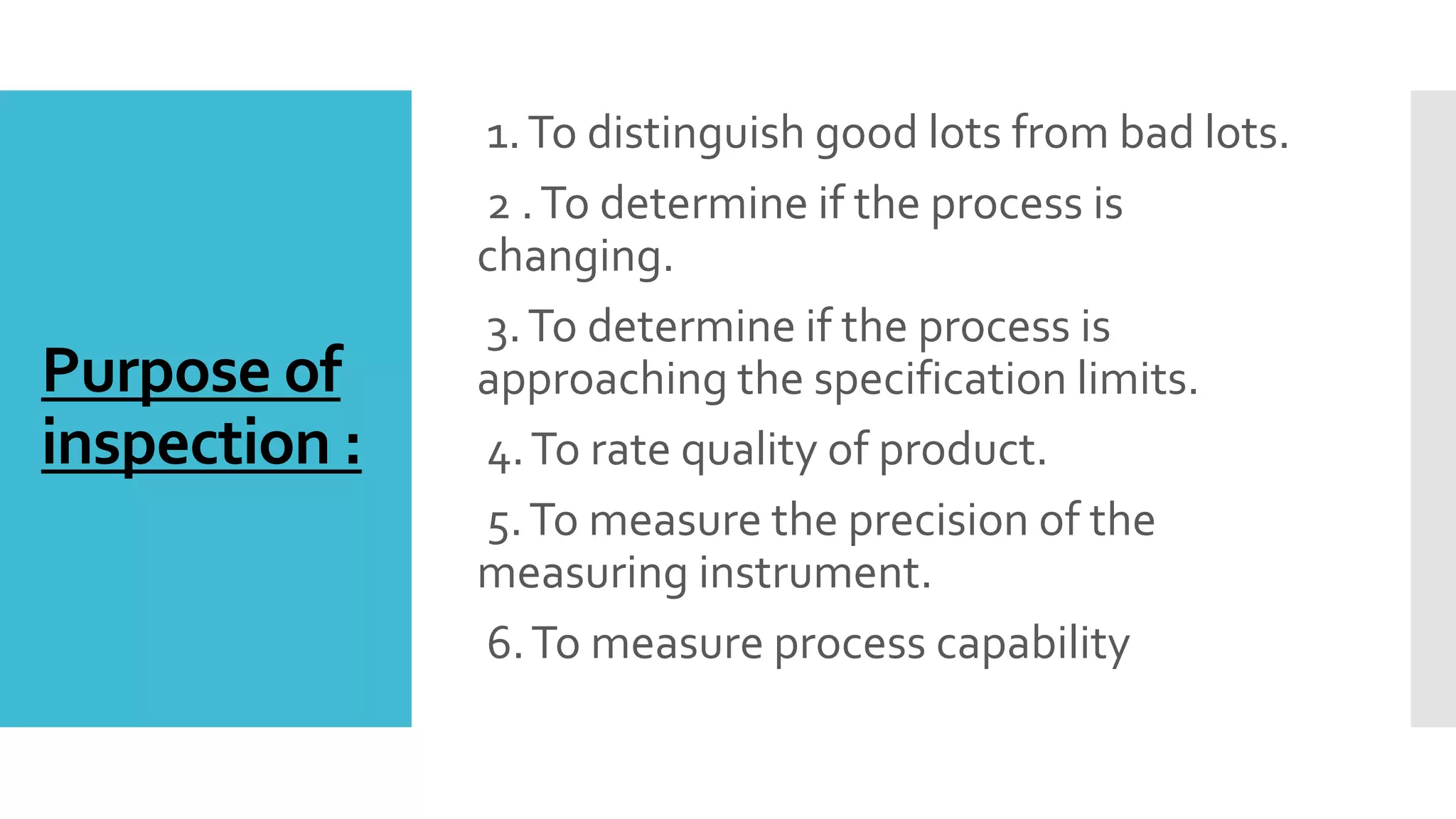 Six system of inspection quality assurance | PPTX