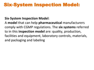 Six system inspection model | PPTX