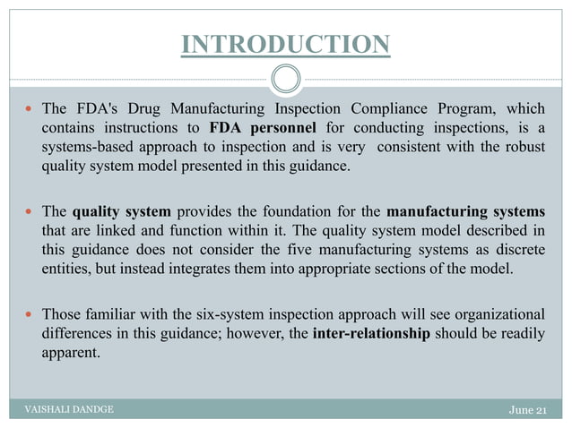 Six system inspection model | PDF