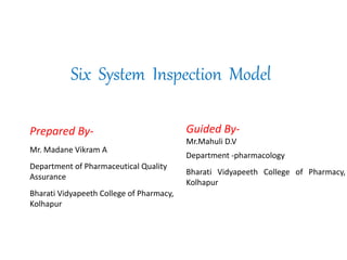 Six system inspection model. | PPT