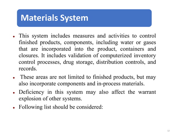 Six system inspection model. | PPT