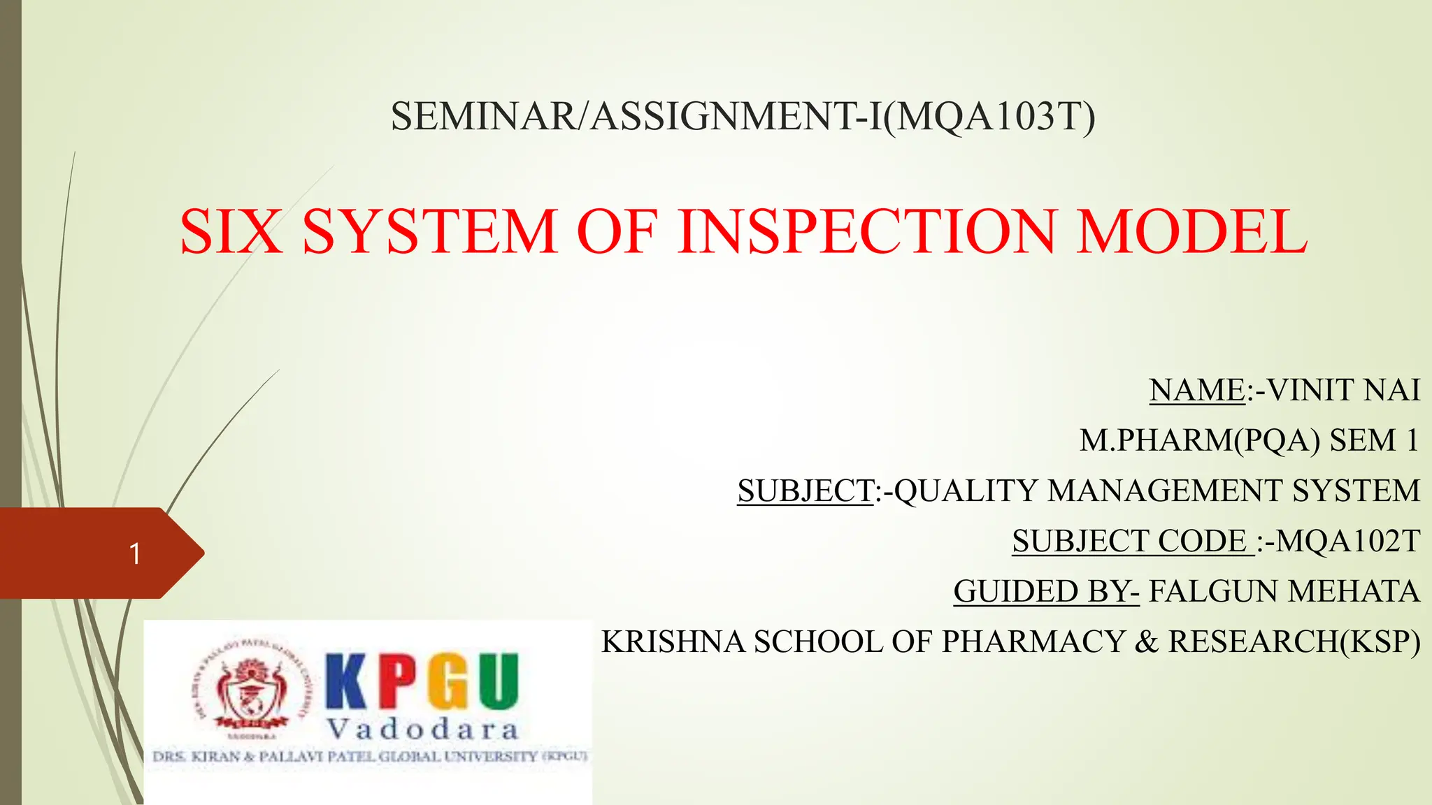 Six system management.pptx in pharmaceutical industry | PPTX