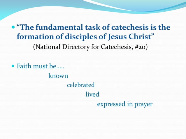 6 Tasks of Catechesis and the New Religion Curriculum | PDF ...