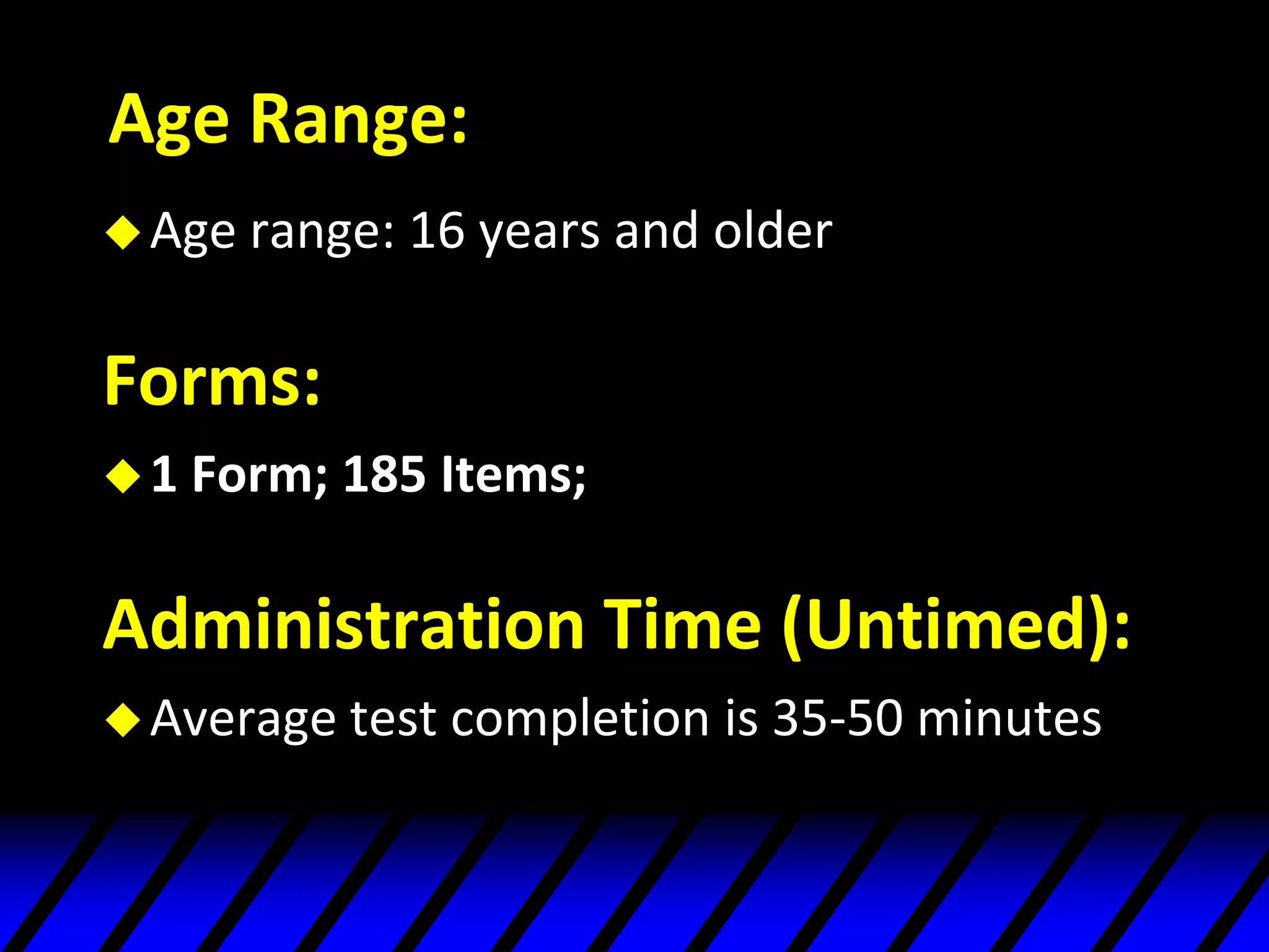 Sixteen Personality Factor Questionnaire (5th Edition) Training Module ...