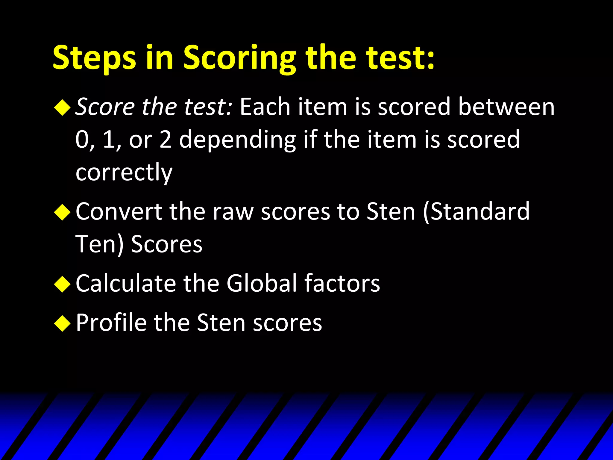 Sixteen Personality Factor Questionnaire (5th Edition) Training Module ...