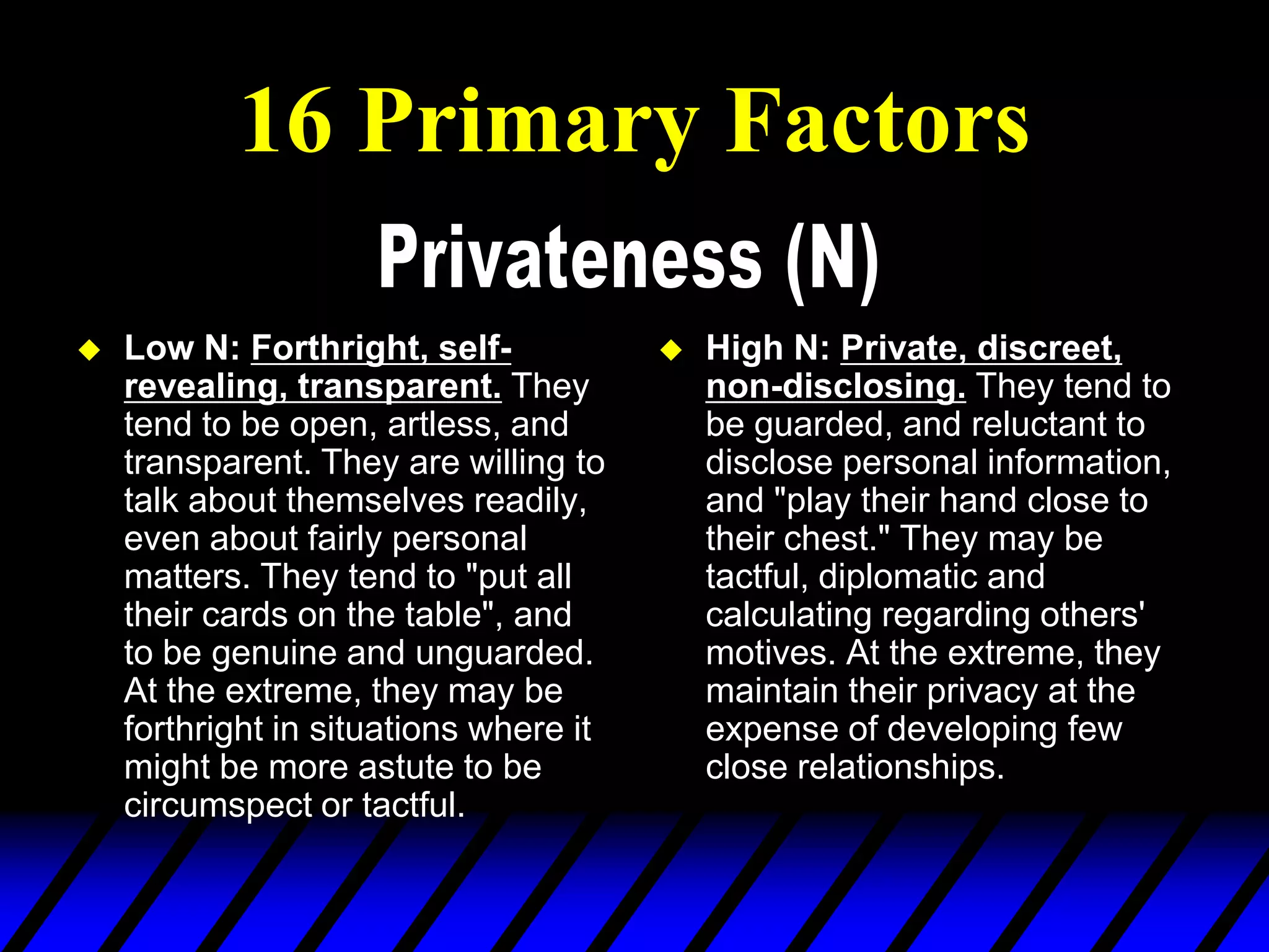 Sixteen Personality Factor Questionnaire (5th Edition) Training Module ...