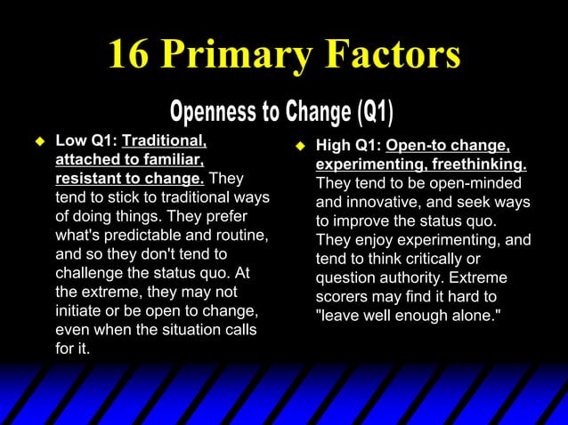 Sixteen Personality Factor Questionnaire (5th Edition) Training Module ...