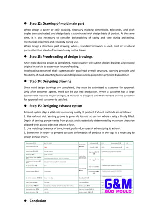 Sixteen steps of mold design and design focus | PDF