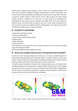 Sixteen steps of mold design and design focus | PDF