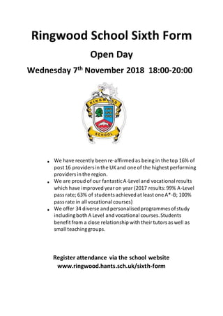 Sixth form poster | DOCX