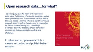 Six things publishers can do to promote open research data | PPT