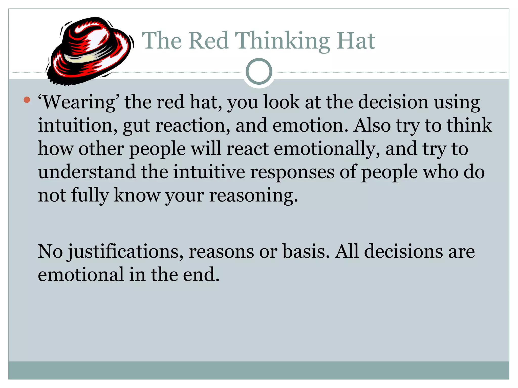 Six Thinking Hats | PPT
