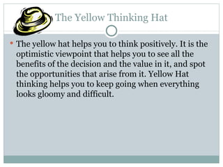 Six Thinking Hats | PPT