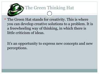Six Thinking Hats | PPT