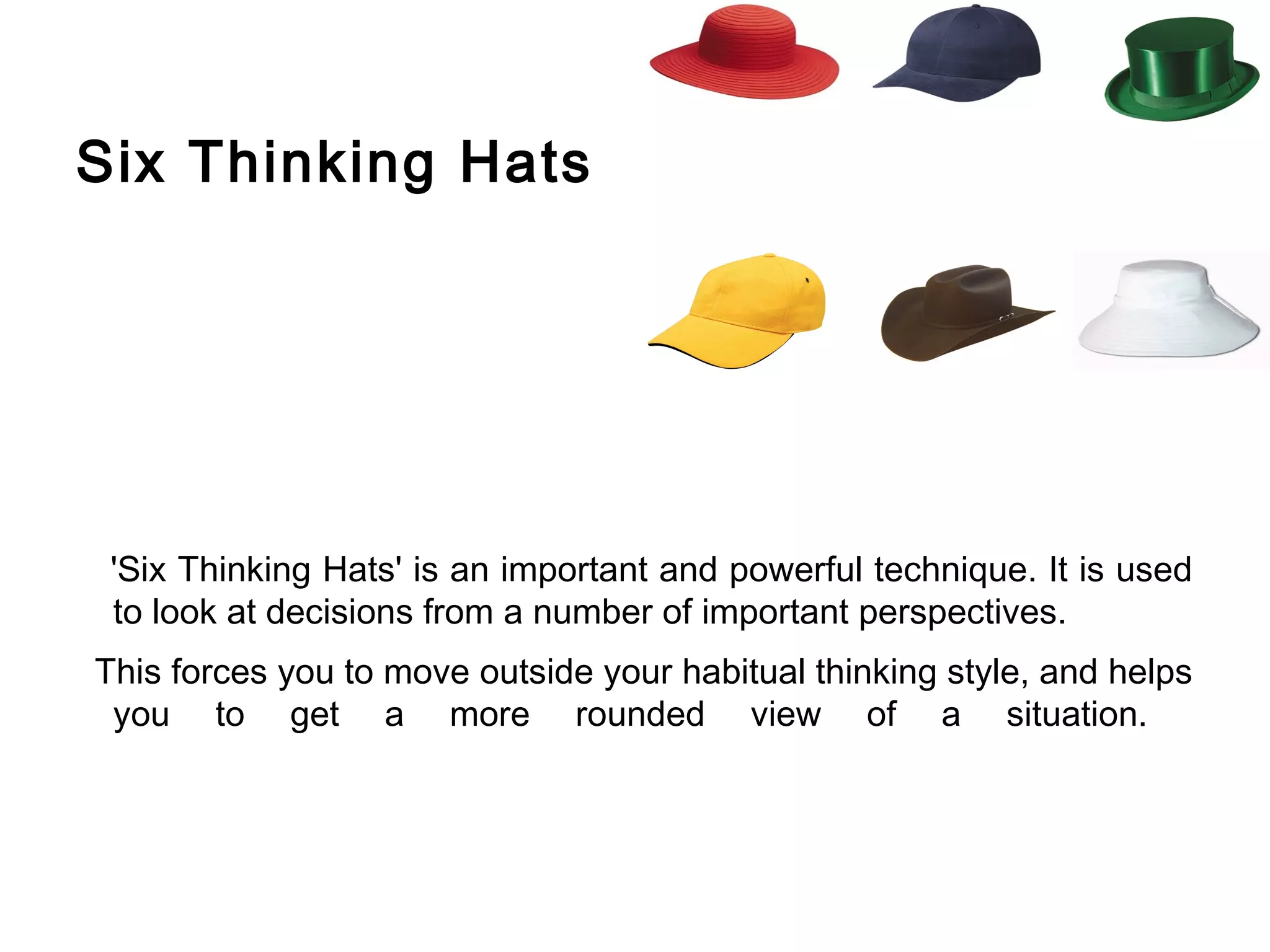 Six thinking hats | PPT