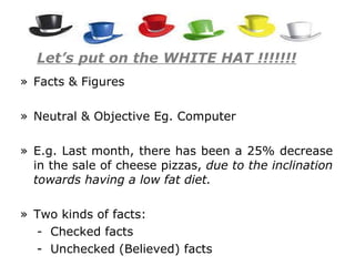Six Thinking Hats Final Ppt | PPT
