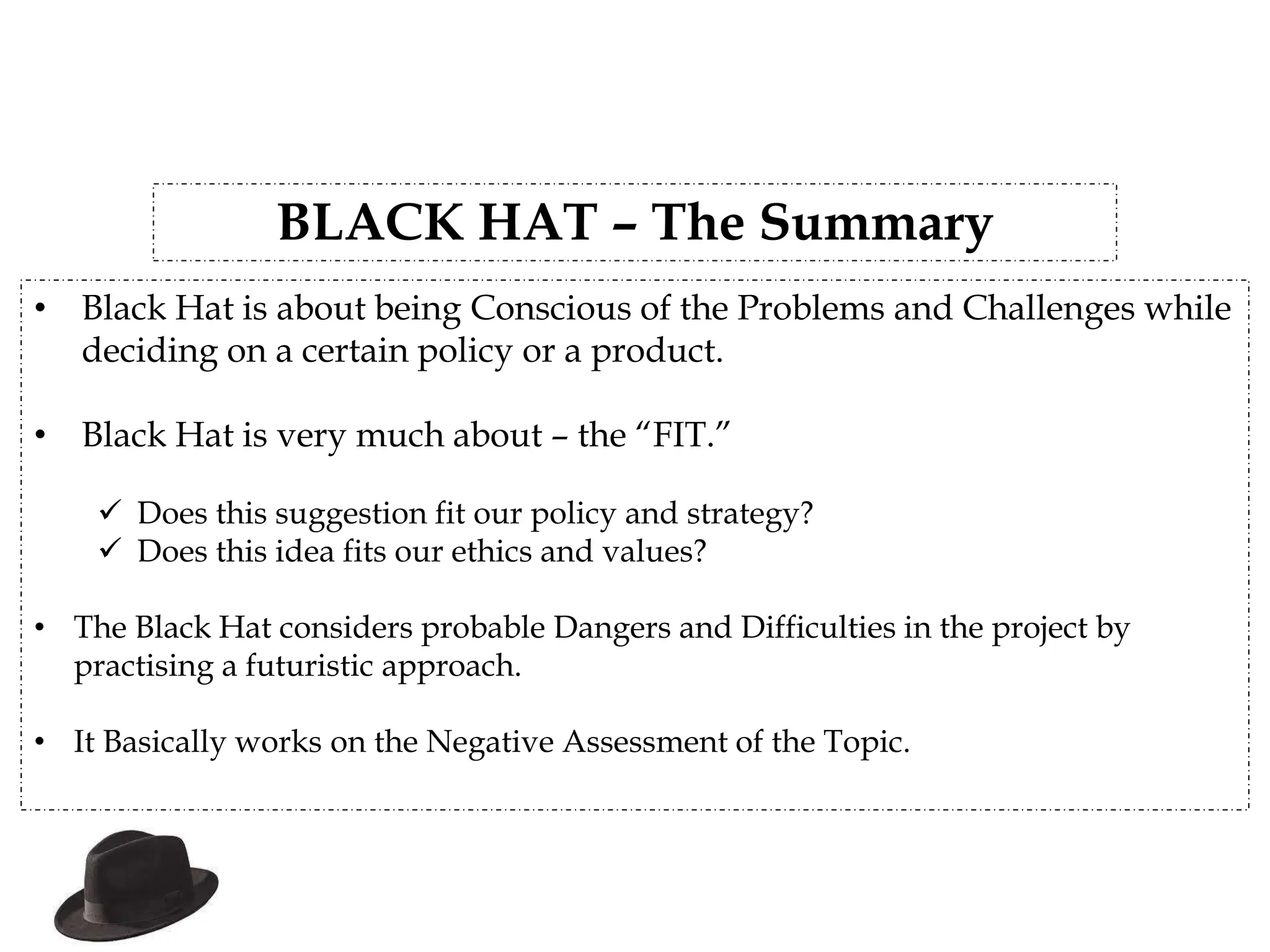 Six Thinking Hats - role playing model - PPT.pptx