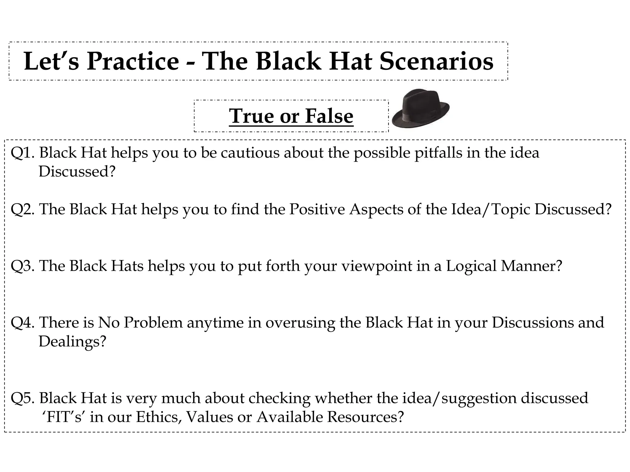 Six Thinking Hats - role playing model - PPT.pptx