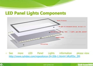Sixth Issue(006)Lighting&Life：(Special Column)LED Panel Light | PDF