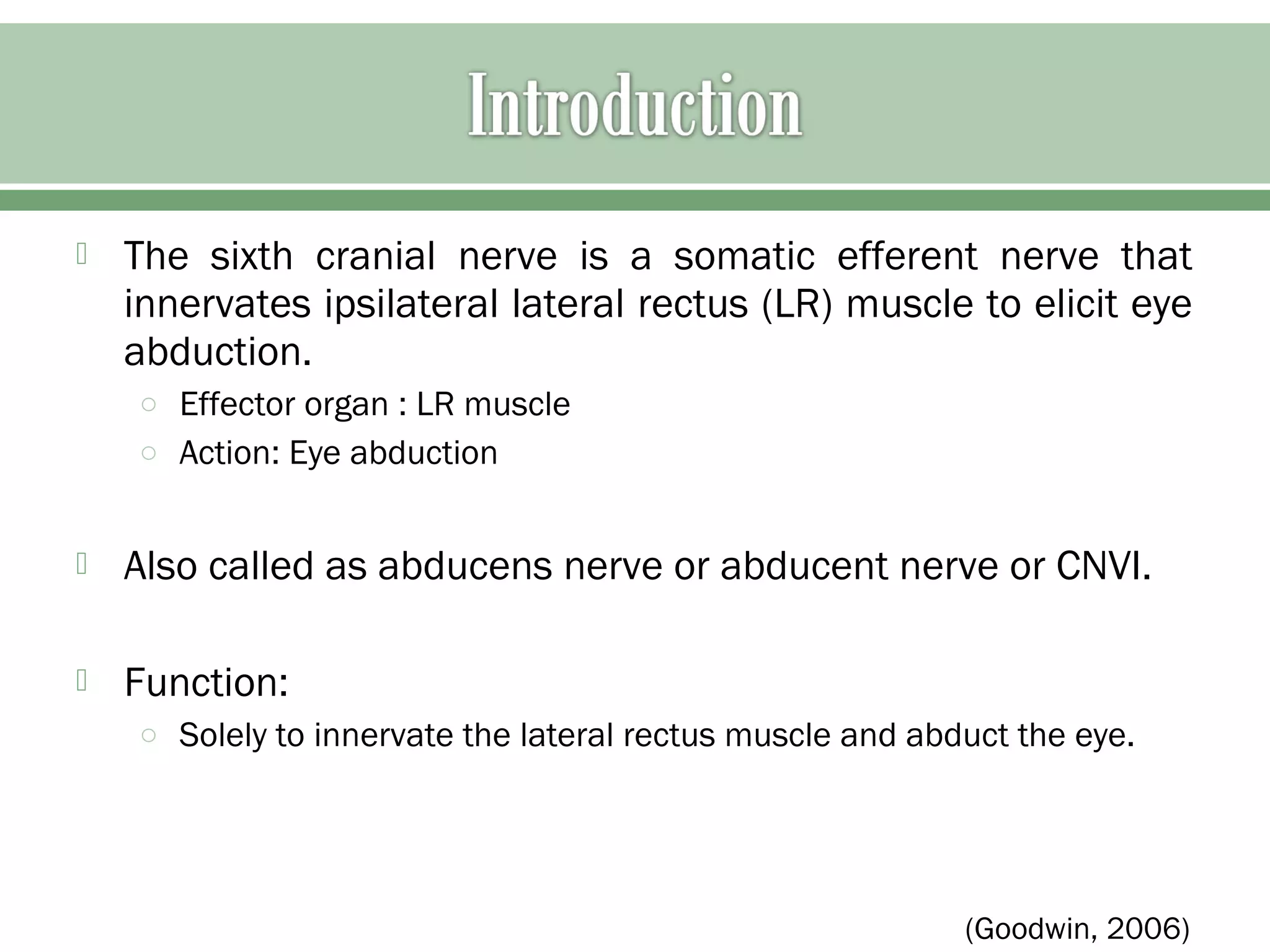 Sixth nerve palsy | PPT | Eye and Vision Conditions | Diseases and ...