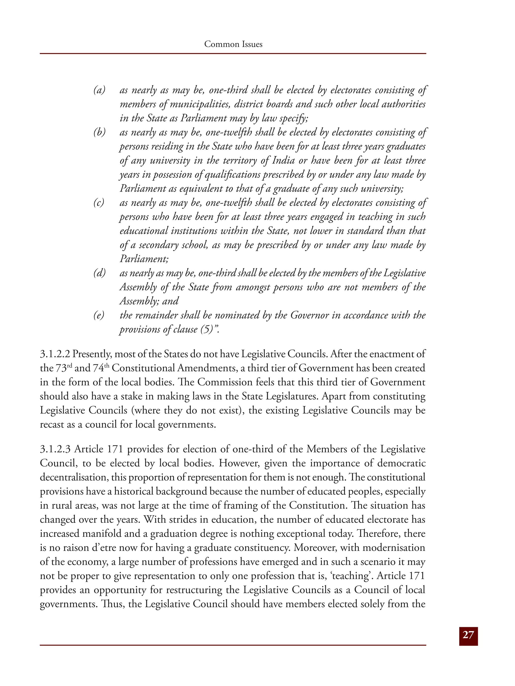 Second ARC(Sixth Report) -Local Governance(Government of India) | PDF