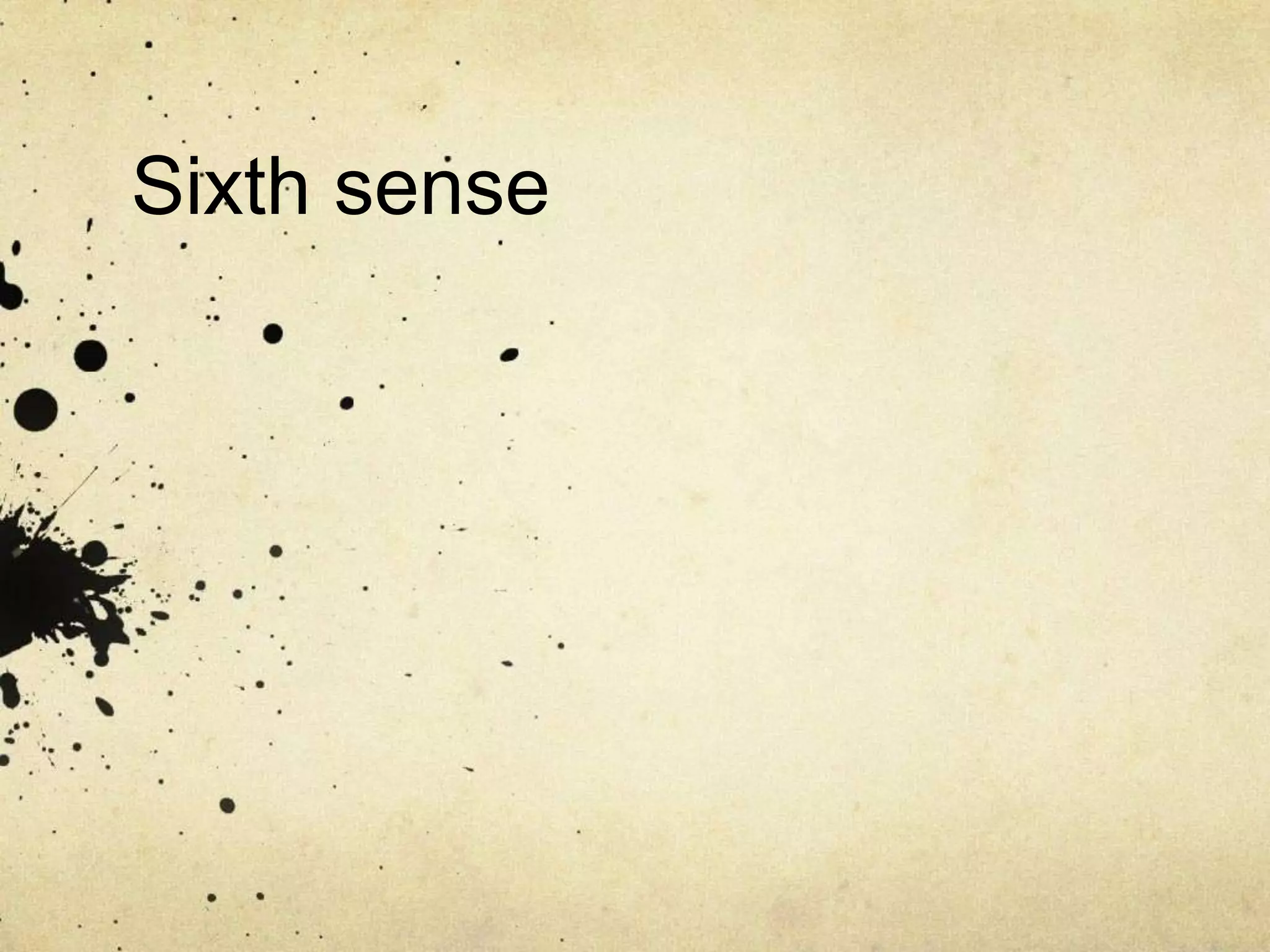 Sixth sense | PPTX