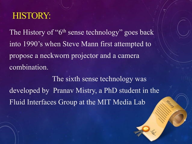 Sixth sense technology | PPTX