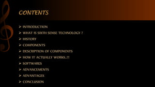 Sixth Sense Technology | PPTX