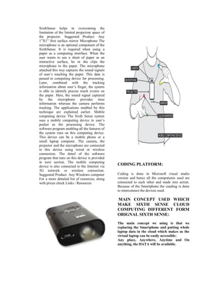 Sixth sense cloud computing | PDF