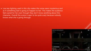 Sixth sense opening scene – analysis | PPTX | Movies | Entertainment