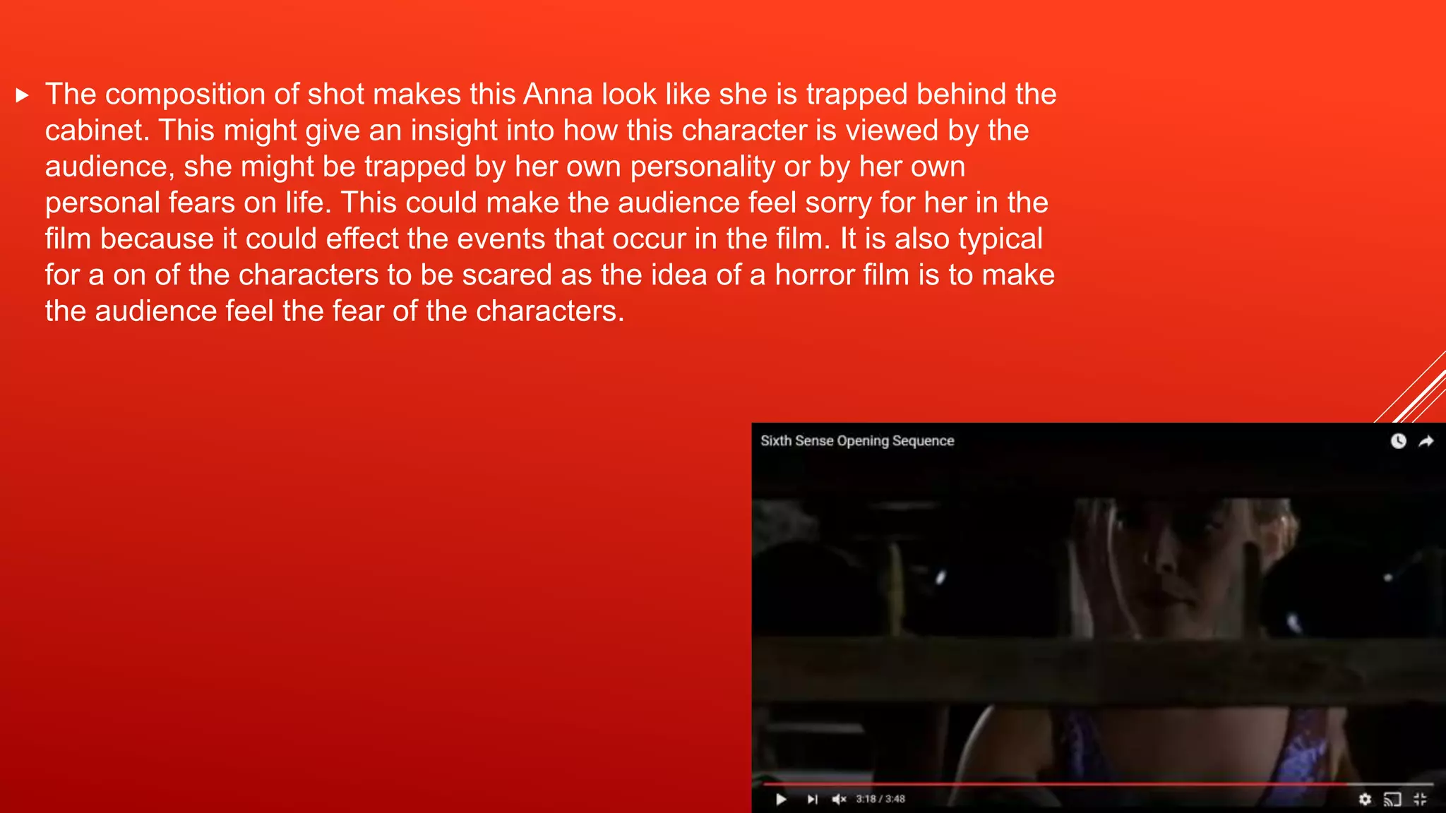 Sixth sense opening scene – analysis | PPTX