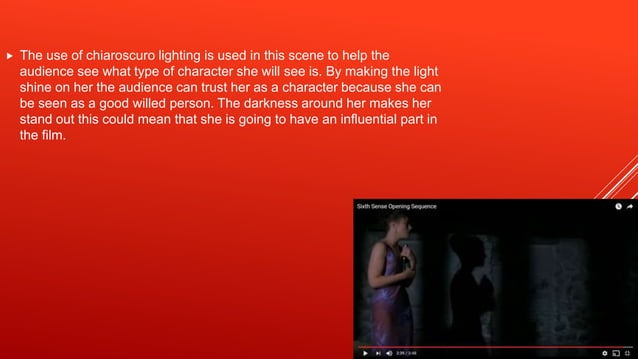 Sixth sense opening scene – analysis | PPTX