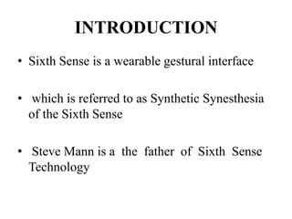 Sixthsense technology | PPT