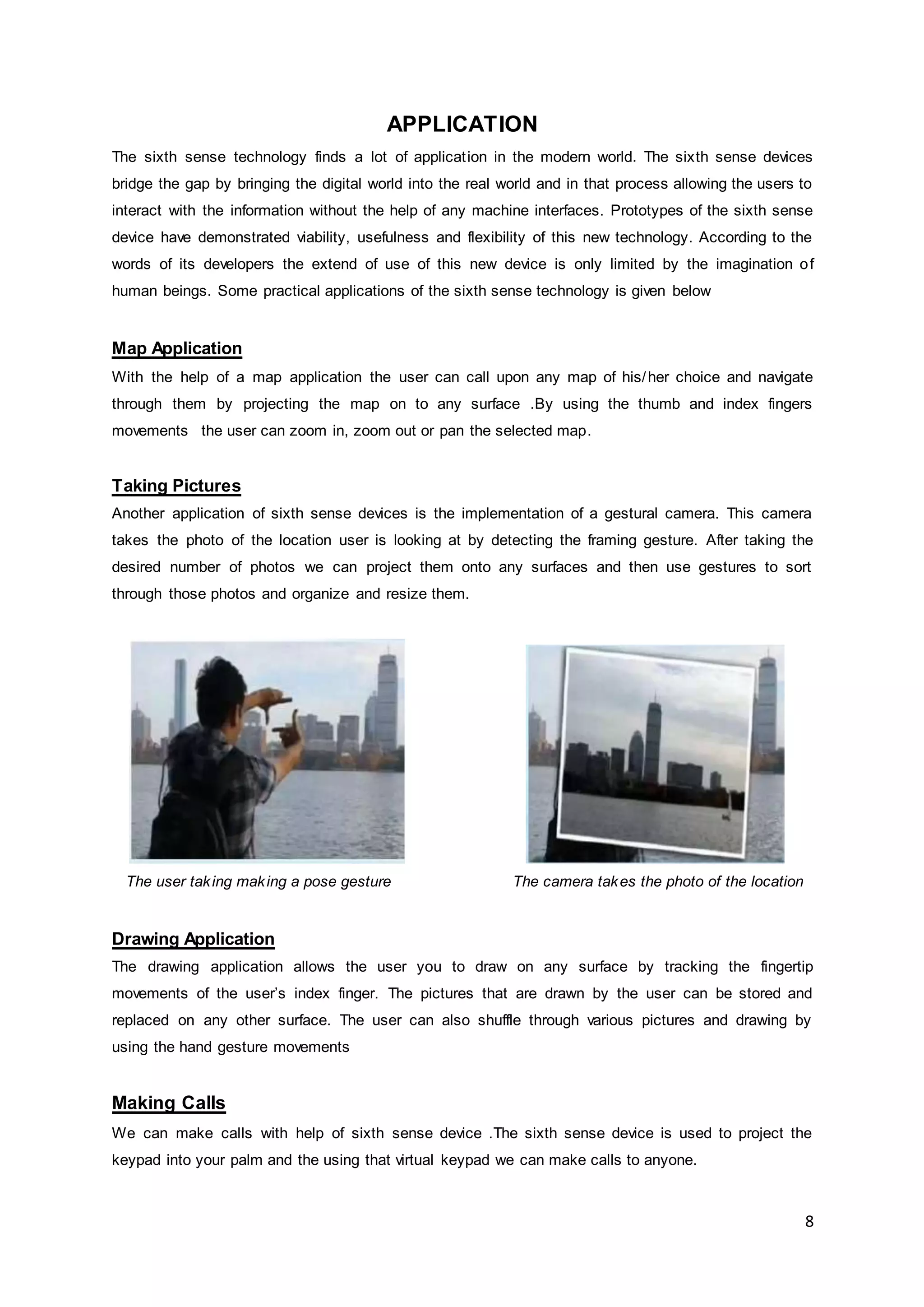 Sixth sense technology | DOCX