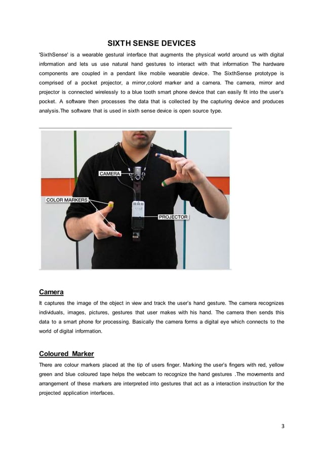 Sixth sense technology | DOCX
