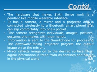 Sixth sense technology | PPT