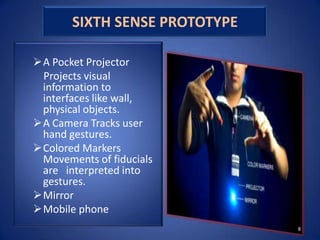 Sixth sense technology | PPTX