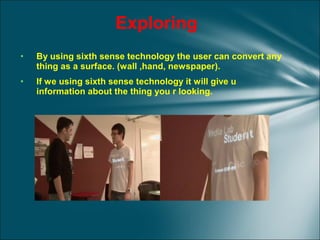 Sixth sense technology | PPT