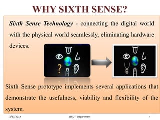 Sixth sense technology | PPTX