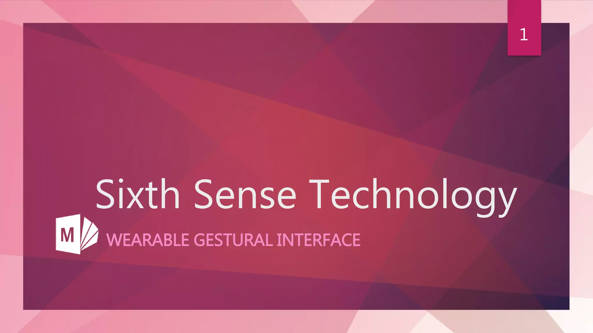 Sixth sense technology | PPT
