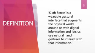 Sixth sense technology | PPT