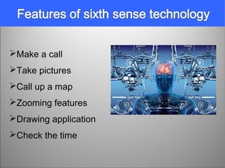 Sixth sense technology | PPT