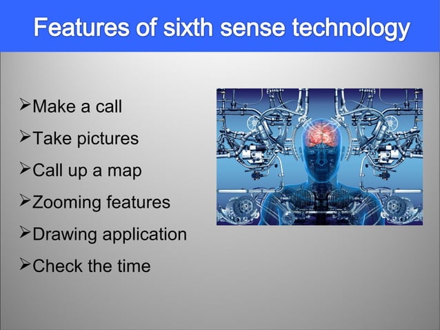 Sixth sense technology | PPT